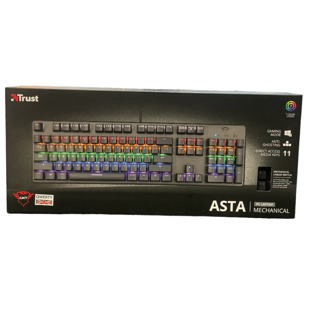 Like New Trust GXT Asta Mechanical Keyboard - Own4Less